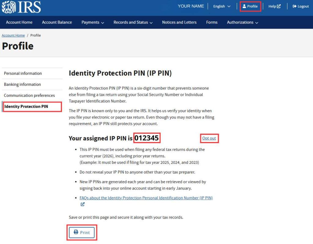 2026 IP PINs are now available on IRS ID.me Accounts | Wegner CPAs